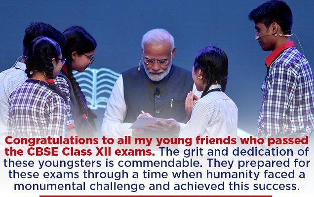 PM congratulates students after CBSE declares Class XII results