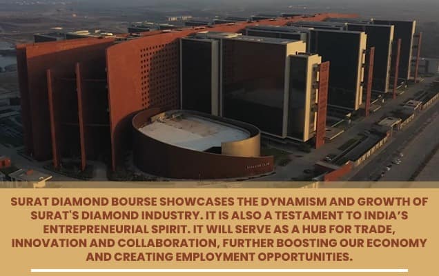 Surat Diamond Bourse showcases the dynamism and growth of Surat's ...